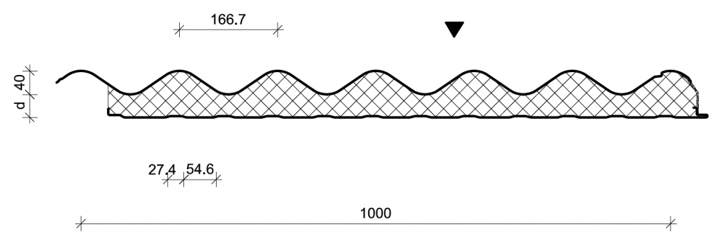 Sinusoidal Roof Panel – ASTRA Insulated panels